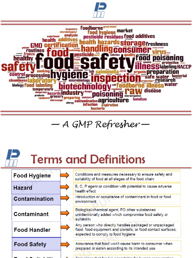 FOOD SAFETY & GMP (Refresher Course) 2018 | PDF | Quality Assurance ...