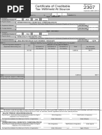 Bir Form 2307 Sample | PDF | Withholding Tax | Corporate Tax
