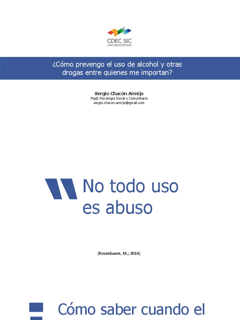 Charla Drogas | PDF | Drogas | Sicología