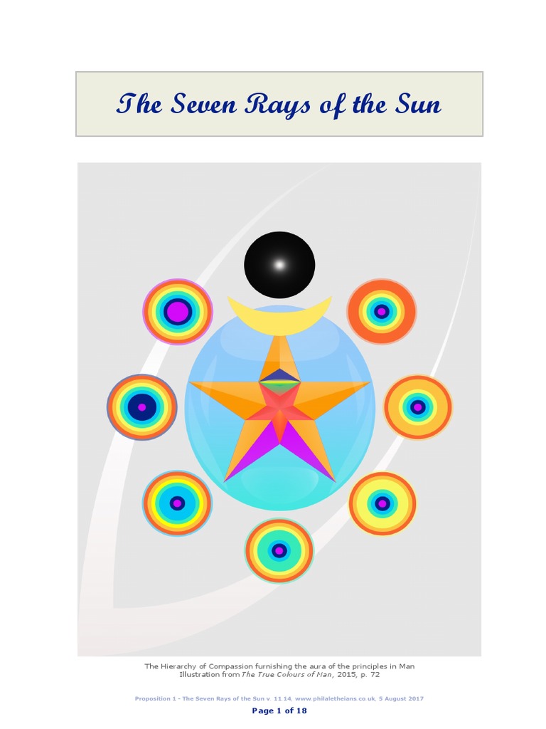 Proposition 1 The Seven Rays of The Sun | PDF | Esotericism | Religious ...