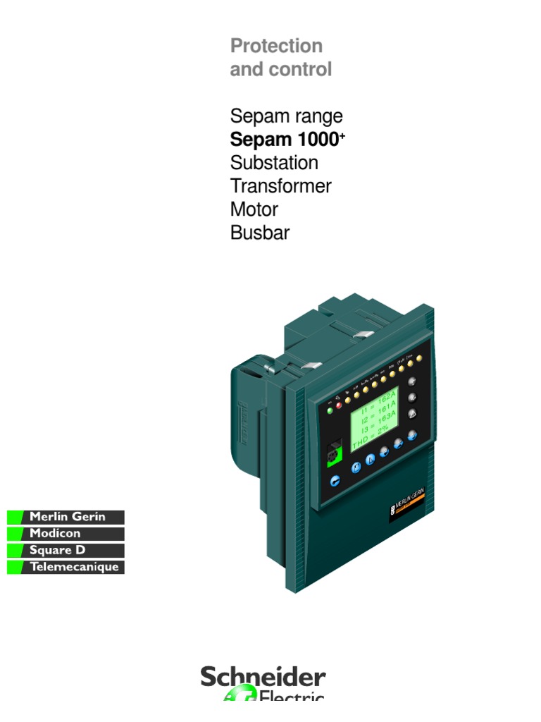 Merlin Gerin Sepam 1000+ | Transformer | Relay