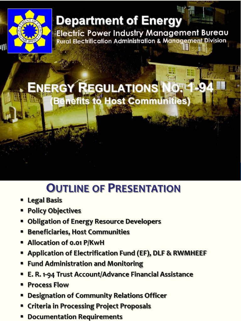 ER 1-94 Energy Regulations Overview | PDF | Hydroelectricity | Waste