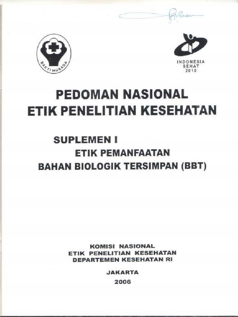 2006 Pedoman Etik BBT | PDF
