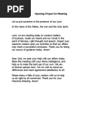 Opening Prayer For Thesis Defense | PDF
