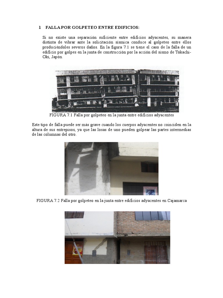 Tipos de Fallas en Edificaciones PDF | PDF | Temblores | Falla (geología)