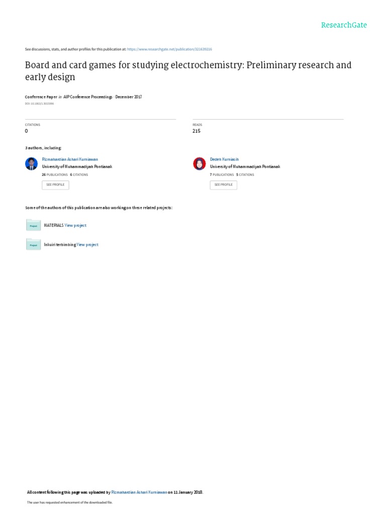 Games for Electrochemistry Learning | PDF | Electrochemistry | Redox