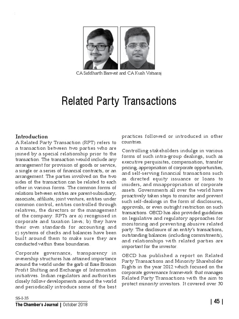 Related Party Transaction | PDF | Board Of Directors | Bankruptcy