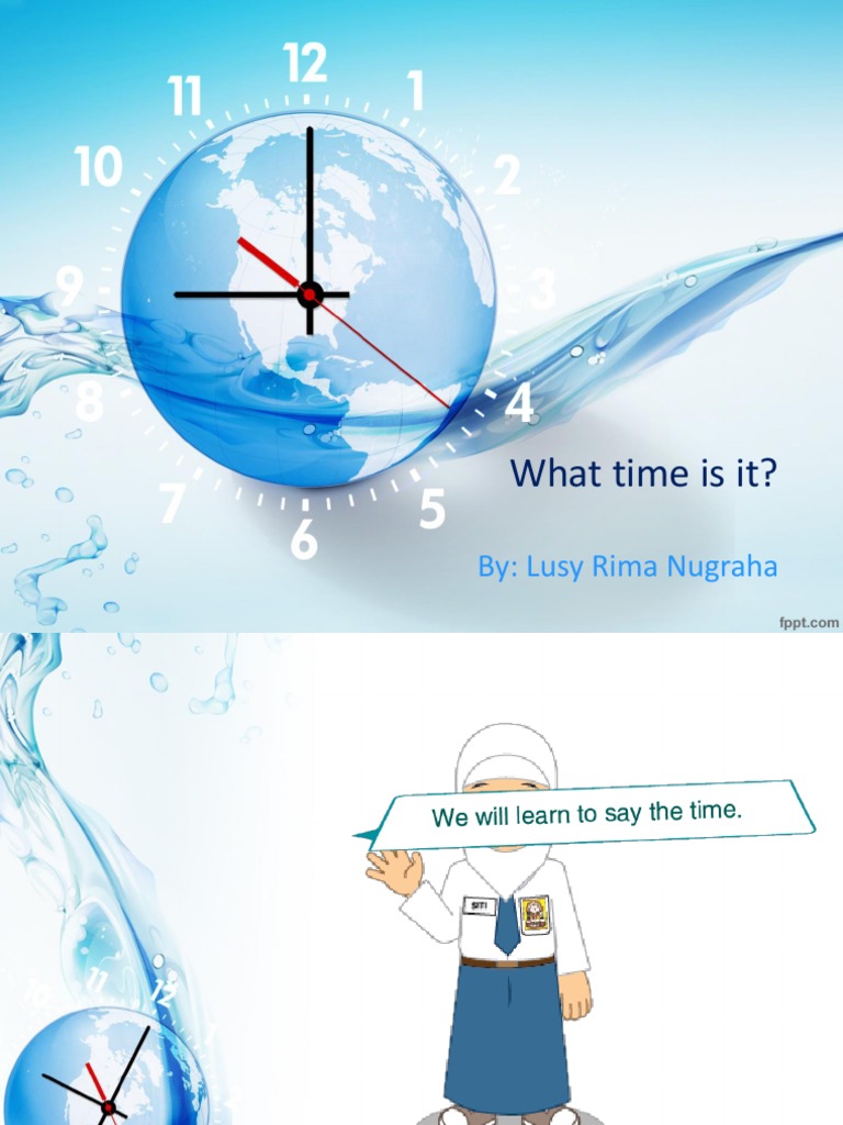 Telling Time POWER PINT | PDF | Spacetime | Clock