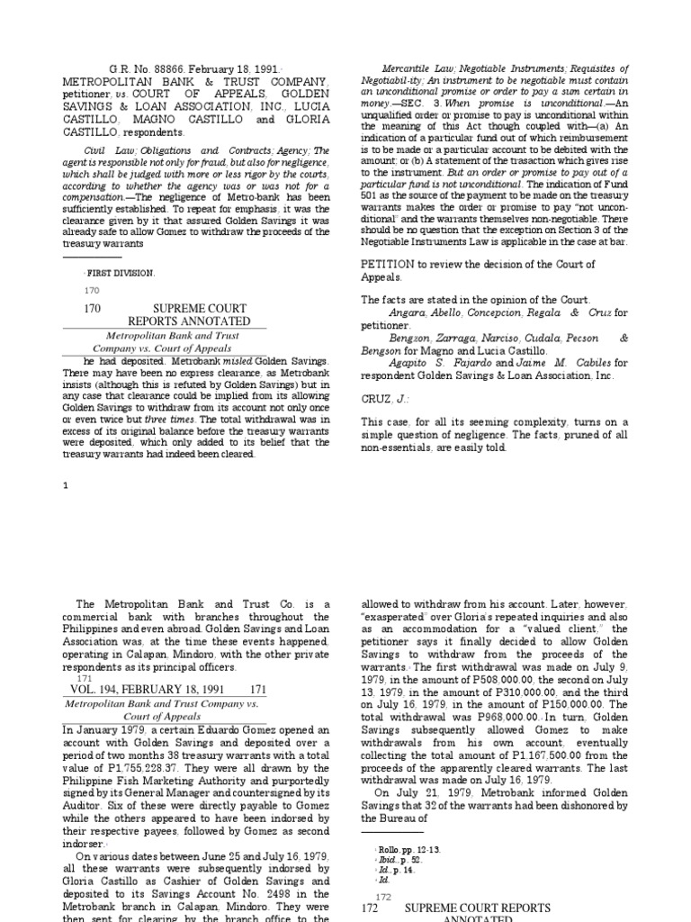 ATP Cases - 92 To 124 | PDF | Negotiable Instrument | Government