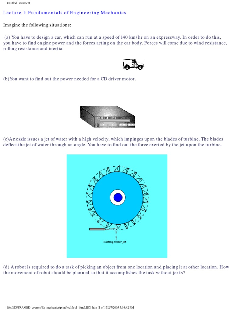 Introduction to Engineering Mechanics | PDF | Newton's Laws Of Motion ...