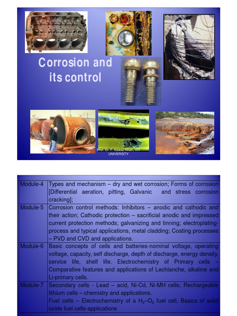 Corrosion Control & Mechanisms | PDF | Anode | Corrosion