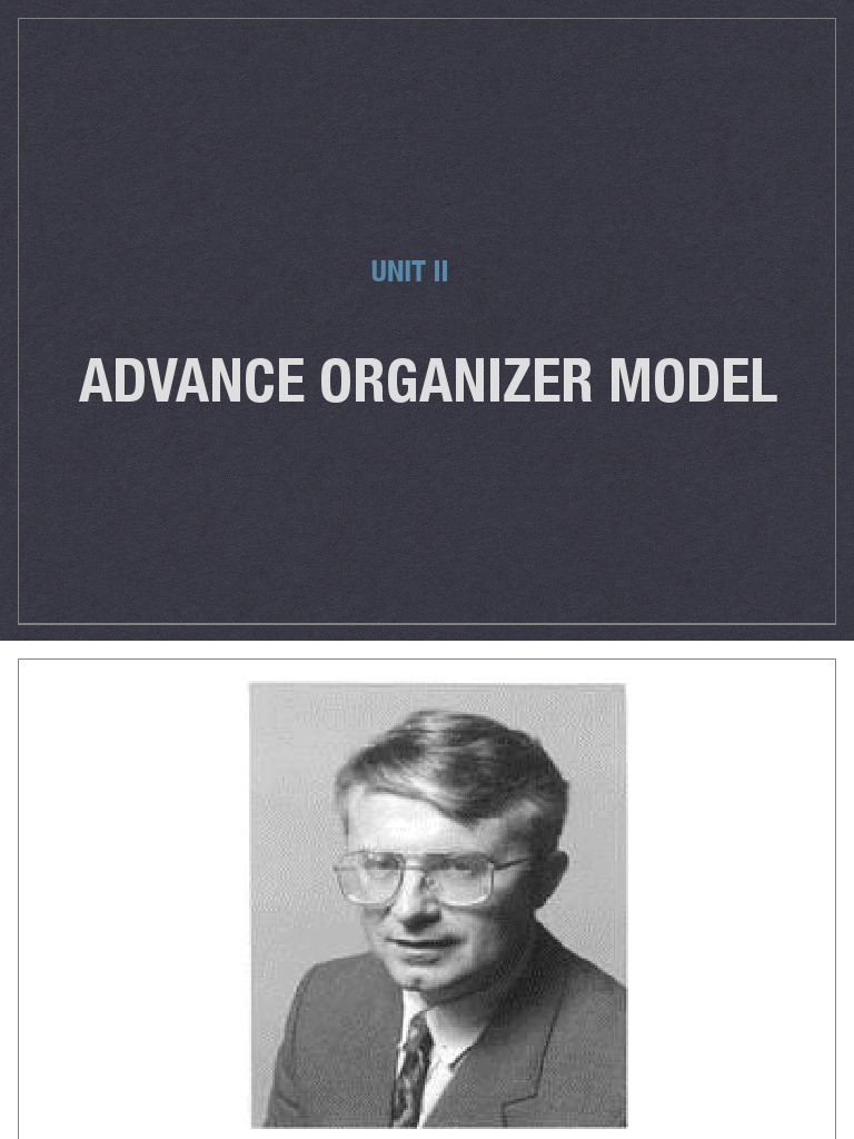 Advance Organizer Model | PDF | Pedagogy | Learning