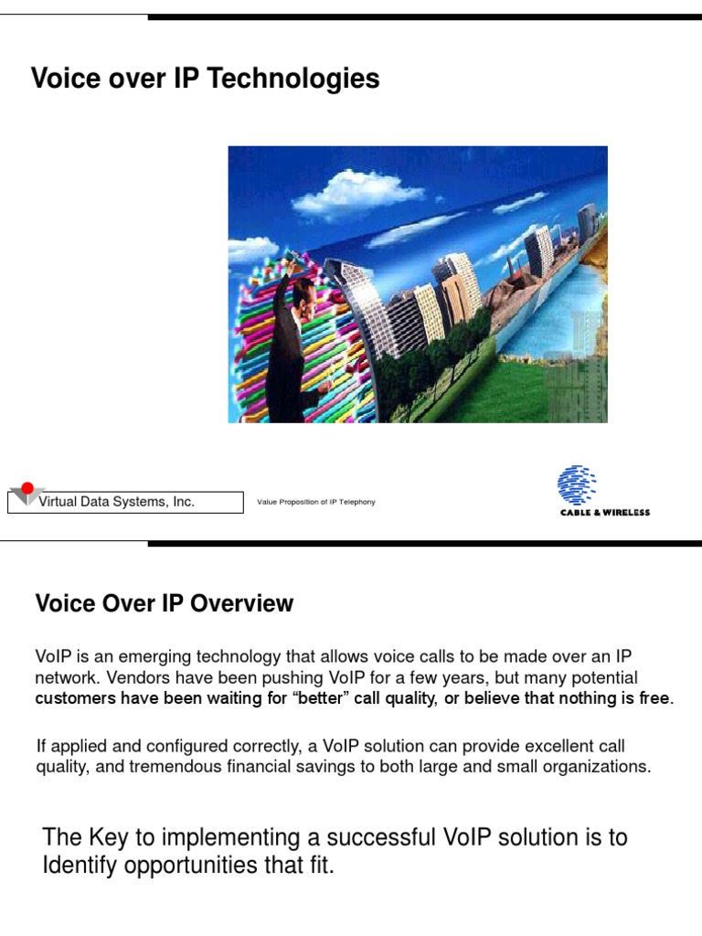 Voice Over IP Technologies: Virtual Data Systems, Inc | PDF | Voice ...