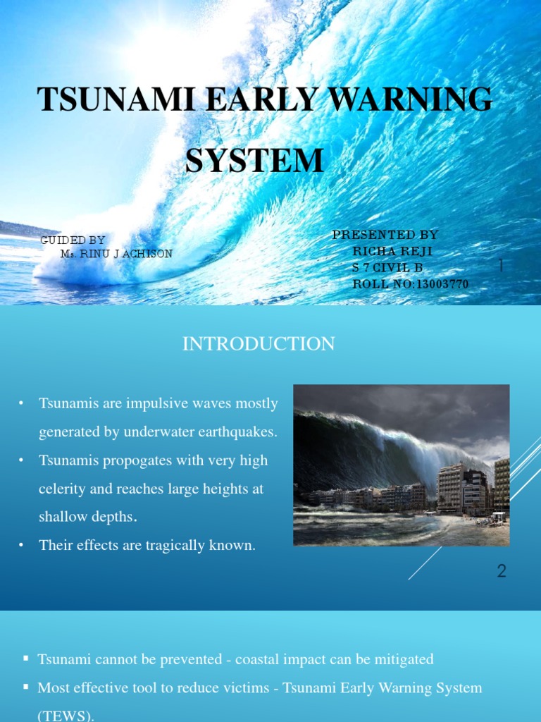 Tsunami Early Warning System | PDF | Tsunami | Moment Magnitude Scale