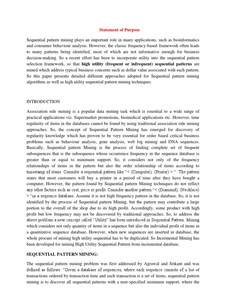 Mining High Utility Patterns In One Phase Without Generating Candidates Pdf Areas Of