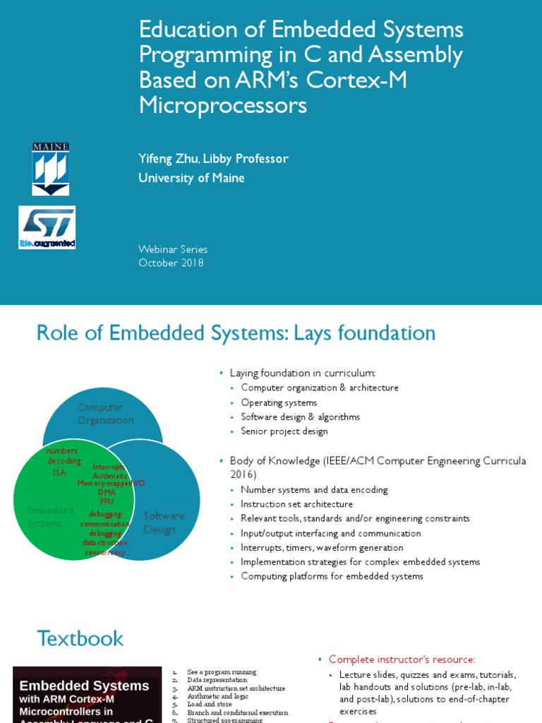 Webinar Yifeng Zhu Embedded Systems 2018 | PDF | Embedded System | Arm ...