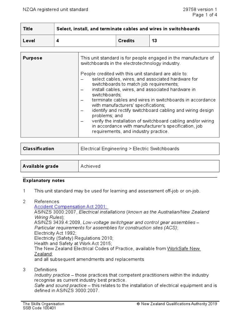 Title Select, Install, and Terminate Cables and Wires in Switchboards ...