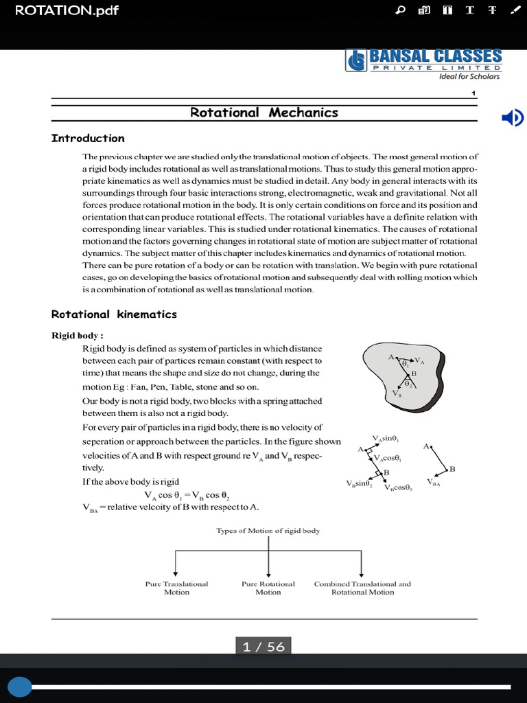 Chap6 - Rotation PDF | PDF