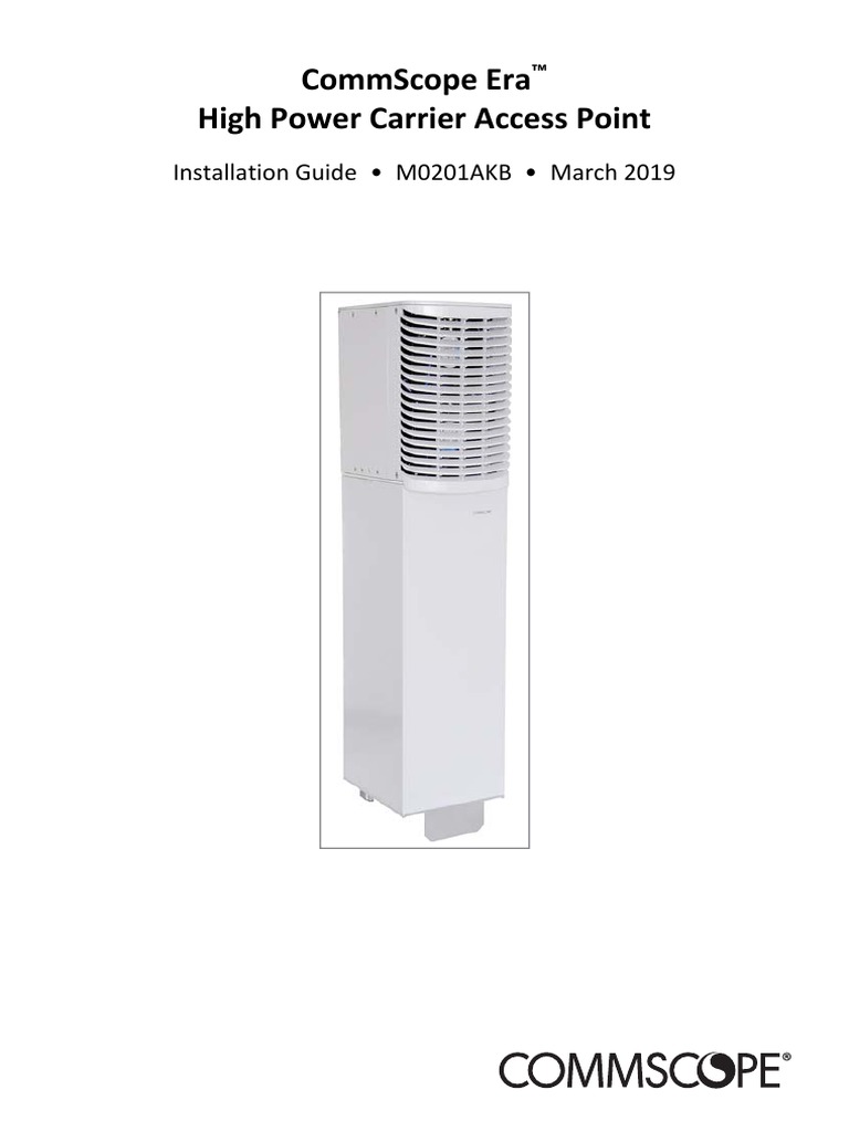 Era CAPH Install Guide | PDF | Optical Fiber | Wireless Access Point