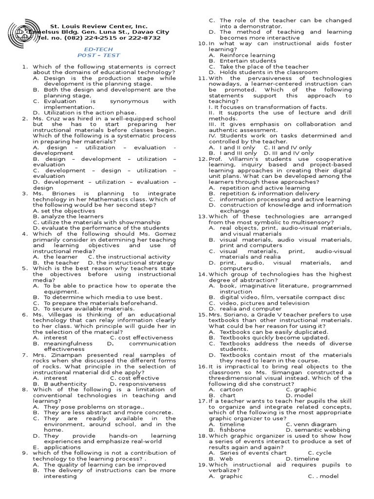 LET Reviewer Proffessional Education Board Exam Questions | PDF ...