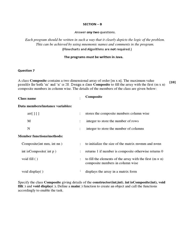 Isc Sample Programs Pdf Method Computer Programming Constructor Object Oriented