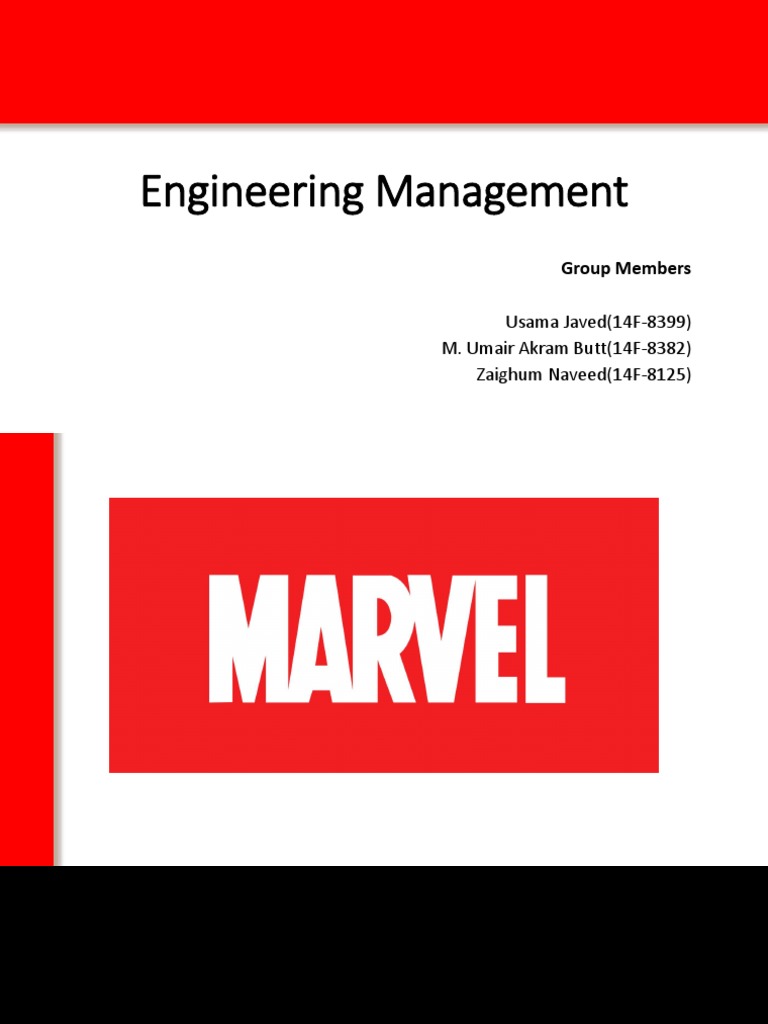 Engineering Management: Group Members | PDF | Marvel Comics | Marvel ...