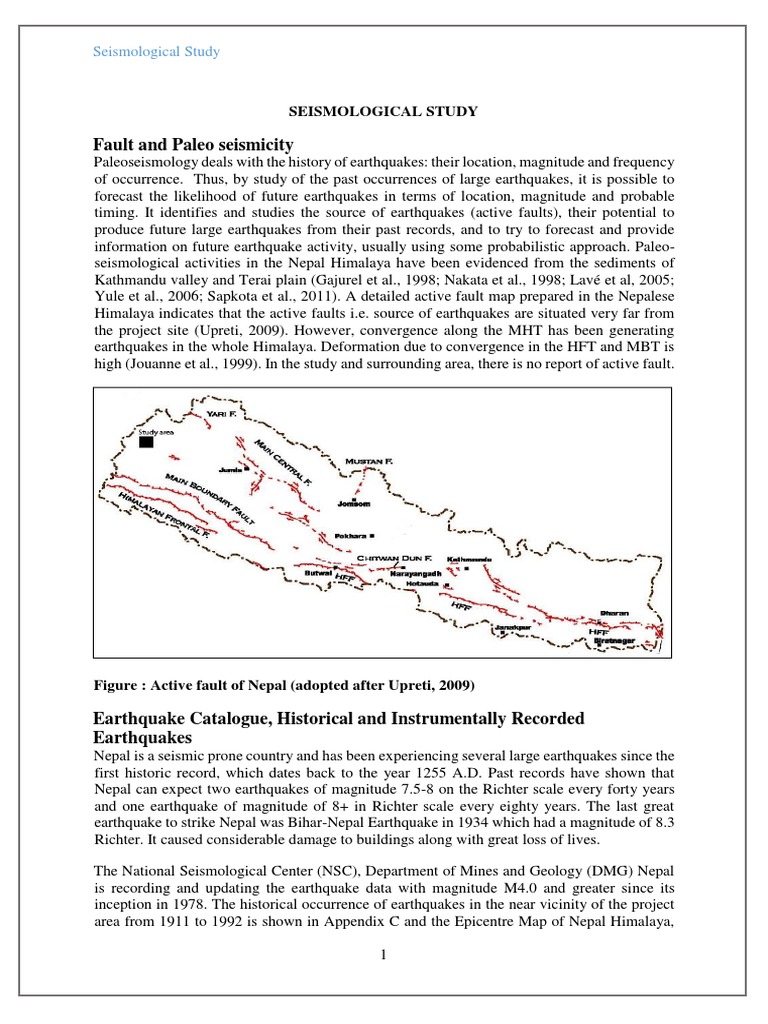 Seismological Study of Trishuli Galchi | PDF | Earthquakes | Seismology