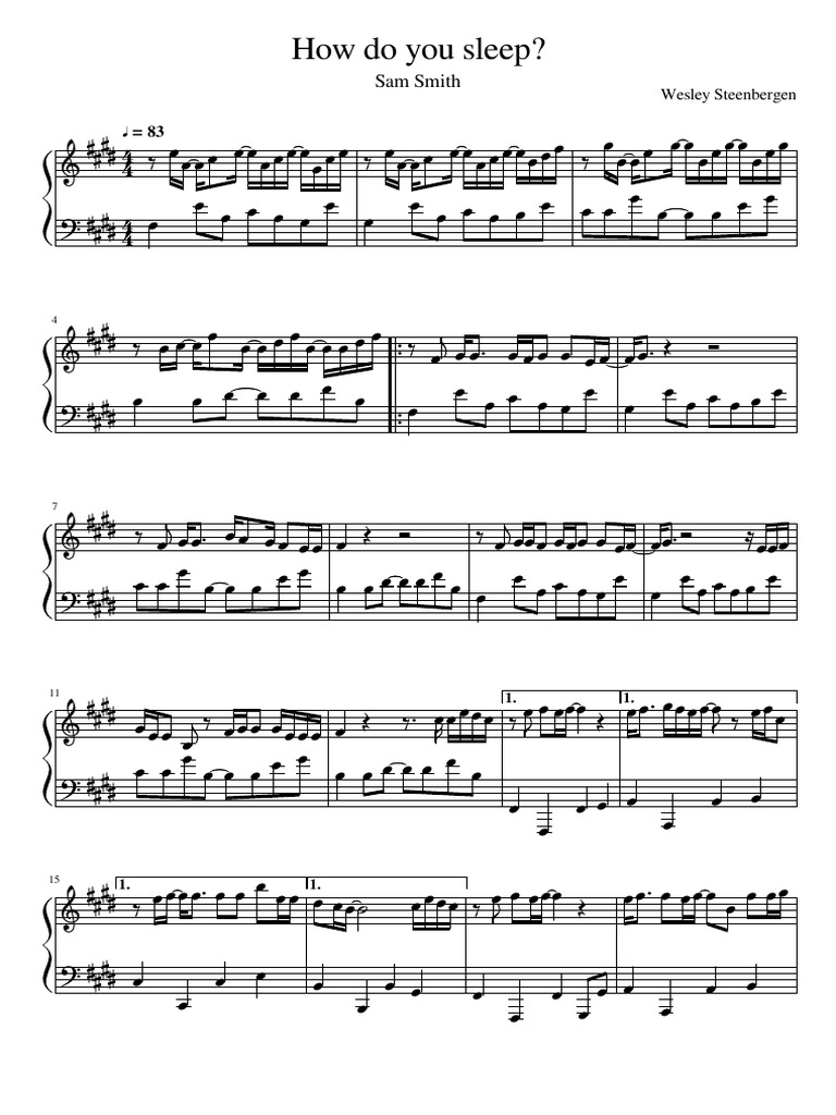 How Do You Sleep - Sam Smith | PDF