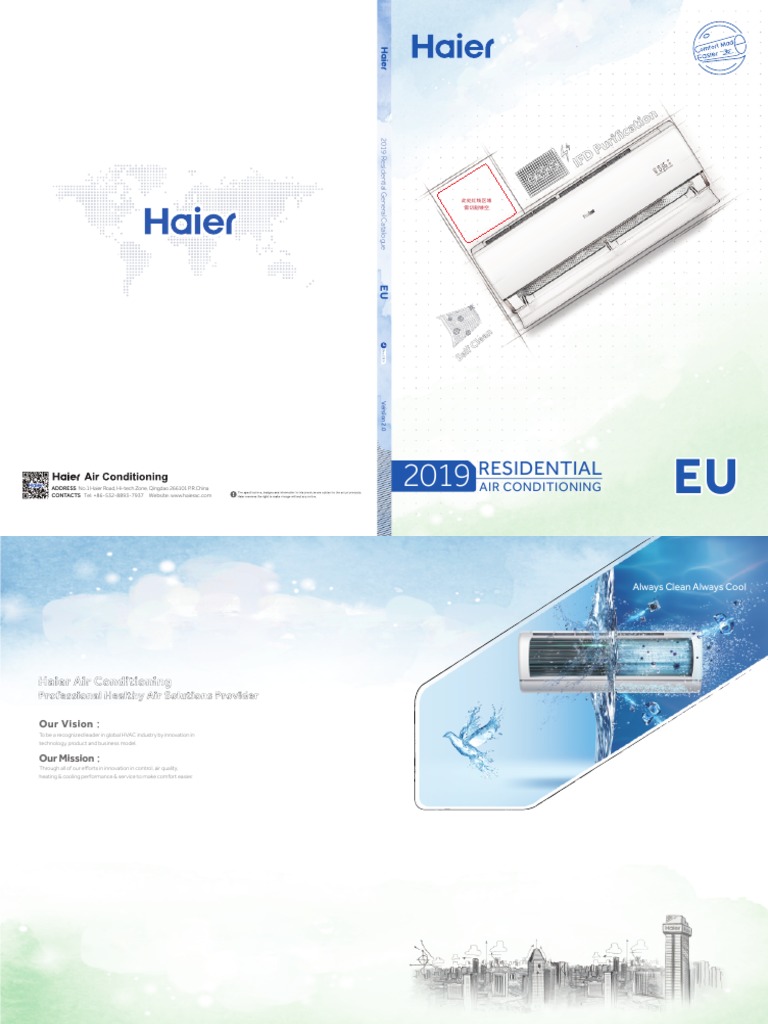 Haier 2019EU RAC Catalogue .Version 1 | PDF | Air Conditioning | Energy ...