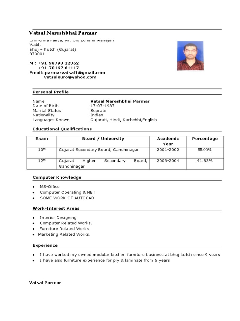 Vatsal Parmar: Interior Designer Profile | PDF