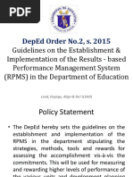 RPMS Guidelines: DepEd Order No. 2, 2015 | PDF | Competence (Human ...