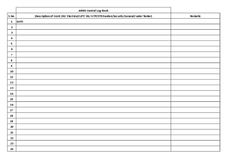 LOG Book Format | PDF | Science & Mathematics | Computers