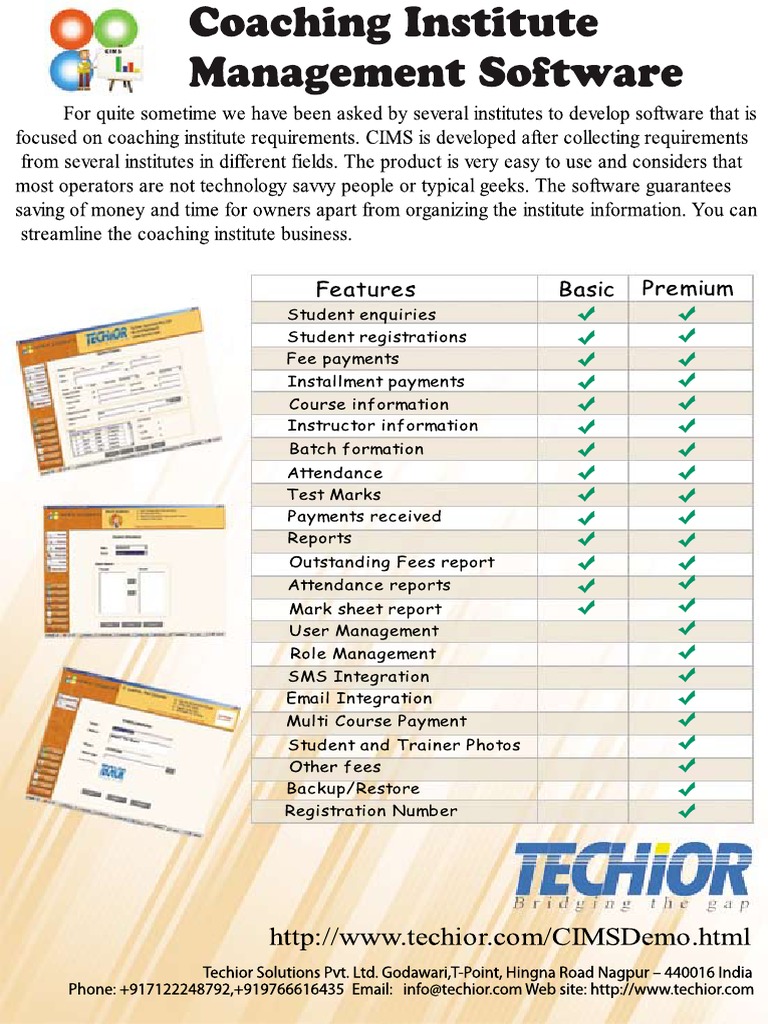 CIMS Brochure PDF | PDF