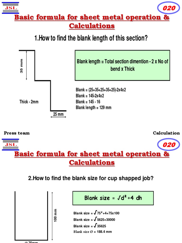 Sheet Metal Calculation Techniques | PDF | Sheet Metal | Art Media