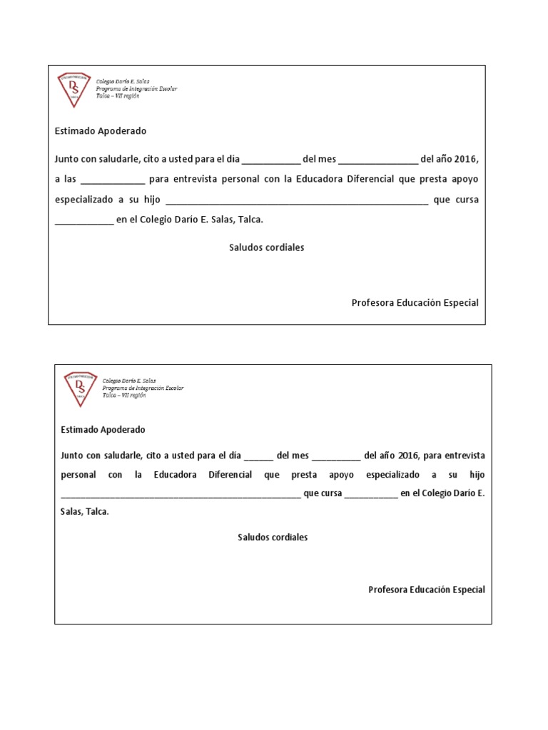 Citaciones Apoderado | PDF