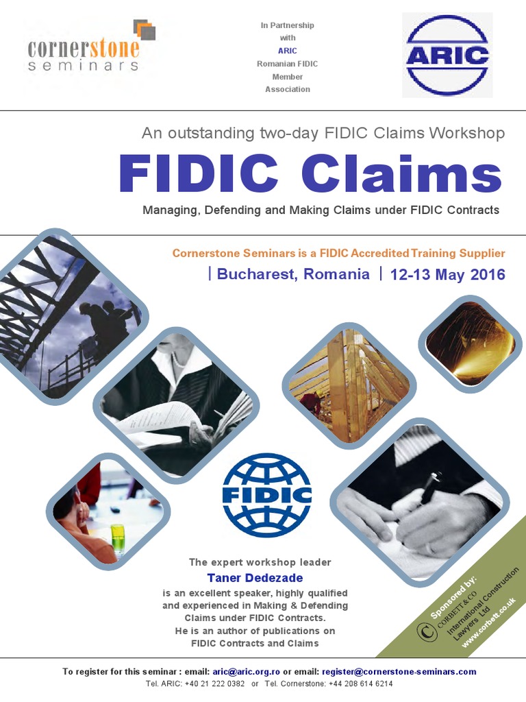 An Outstanding Two-Day FIDIC Claims Workshop | PDF | Construction Law ...