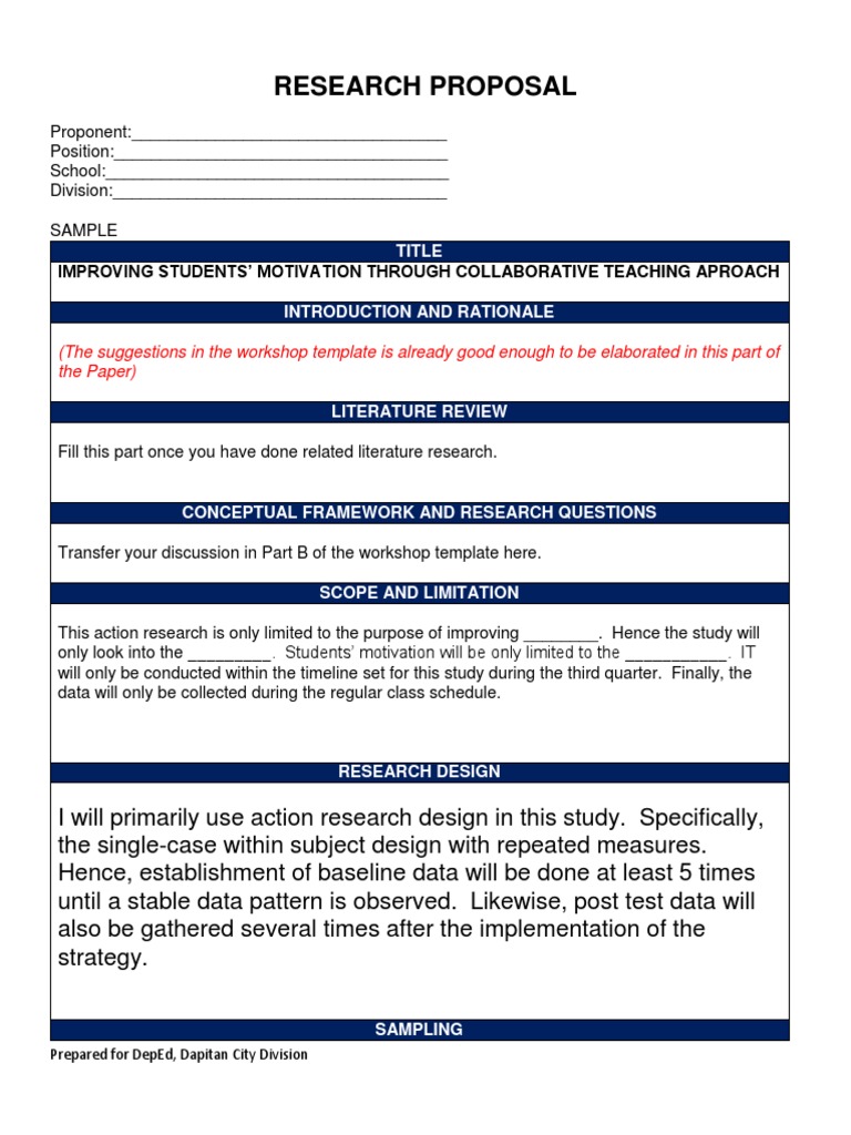 Final Proposal Template 2 | Download Free PDF | Sampling (Statistics) | Data