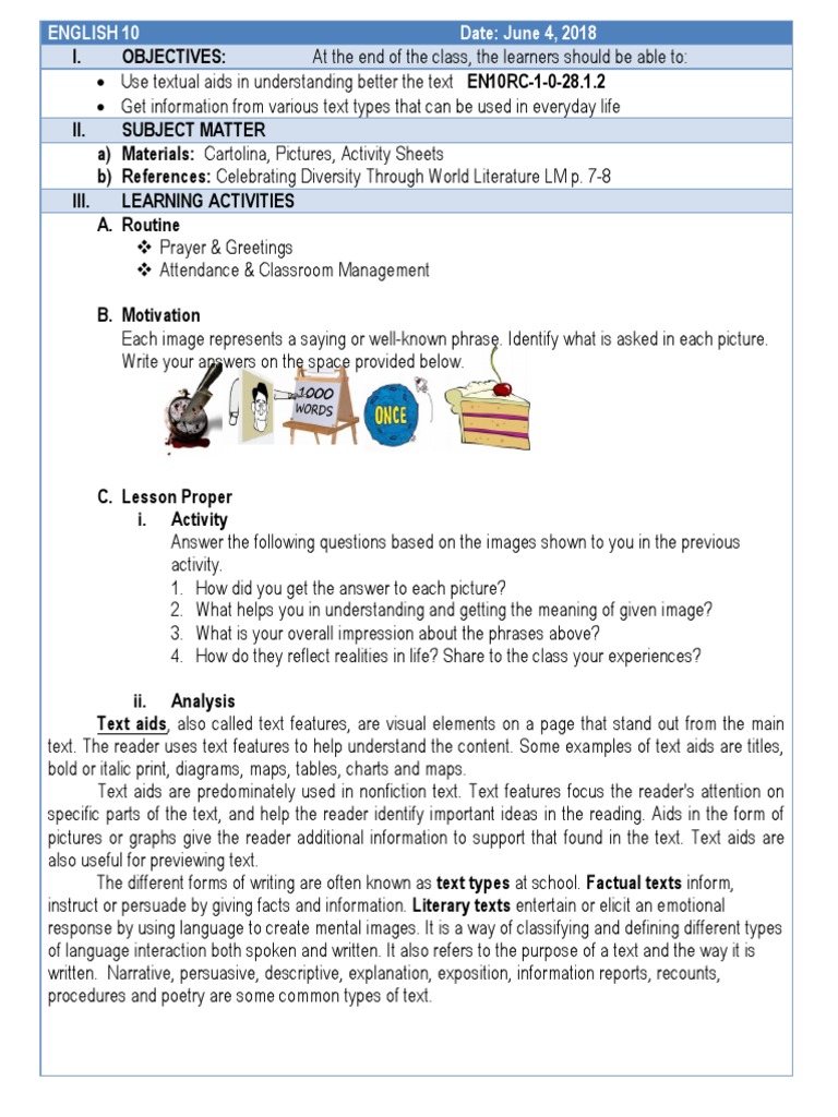 1st Grading Lesson Plan | PDF | Medusa