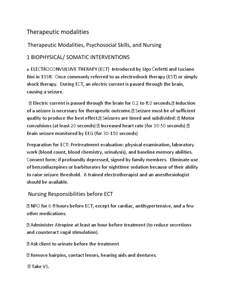 Therapeutic Modalities: Therapeutic Modalities, Psychosocial Skills ...