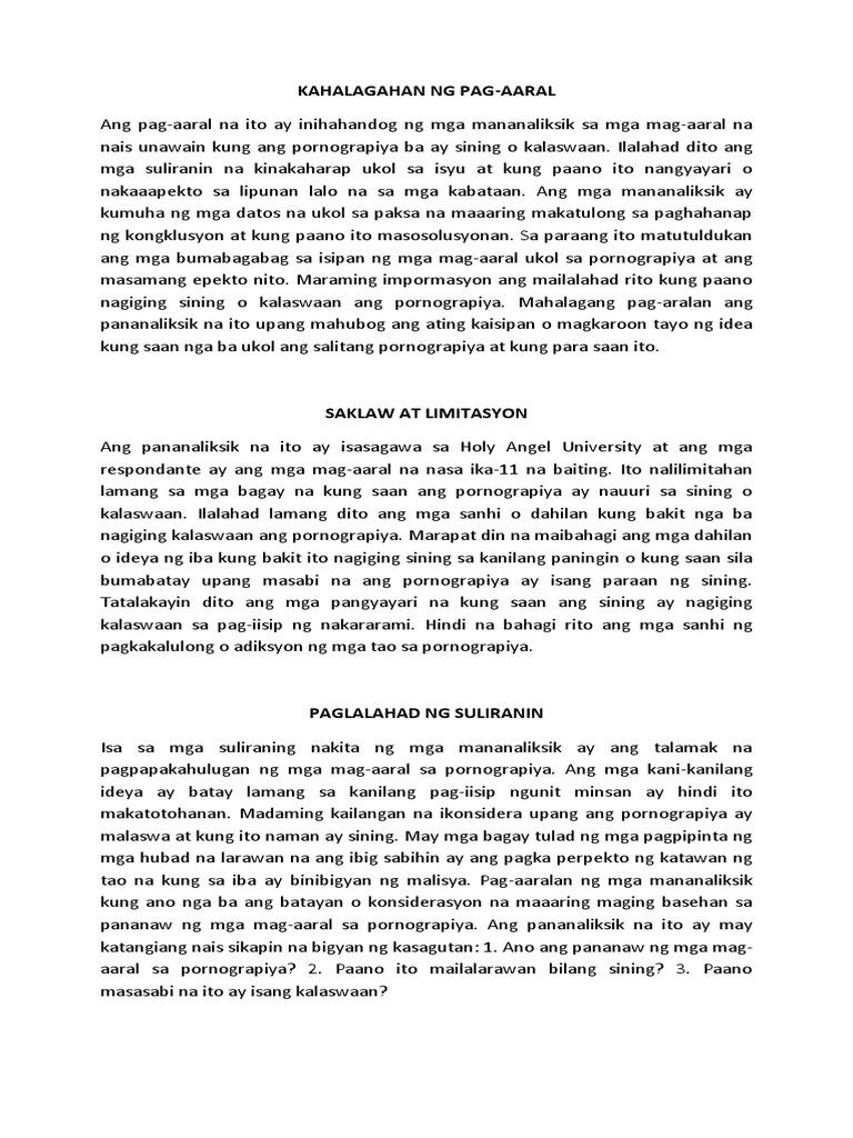 Pananaliksik Filbas | PDF