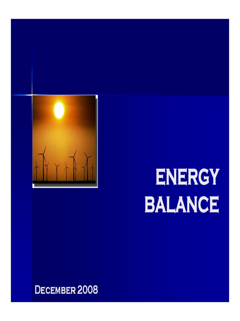 Energy Balance | PDF | Natural Gas | Petroleum