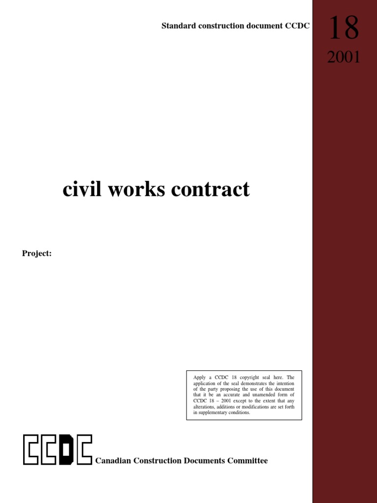 Civil Work Contract | PDF | General Contractor | Employment