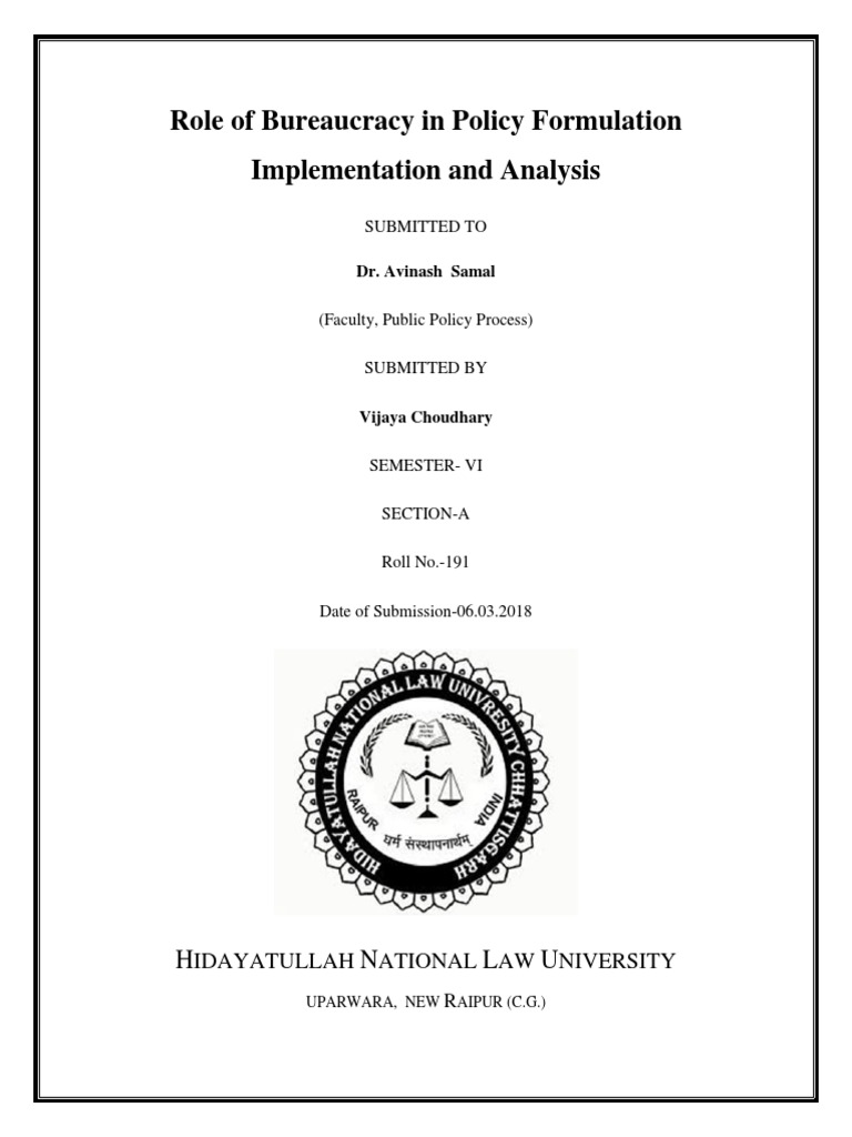 Public Policy Project | PDF | Policy Analysis | Government Of India