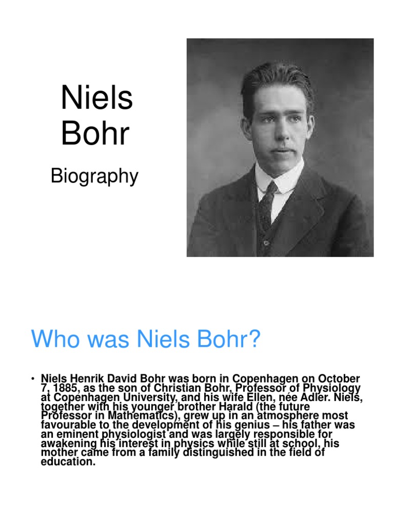 Niels Bohr: Biography | PDF | Niels Bohr | Atoms