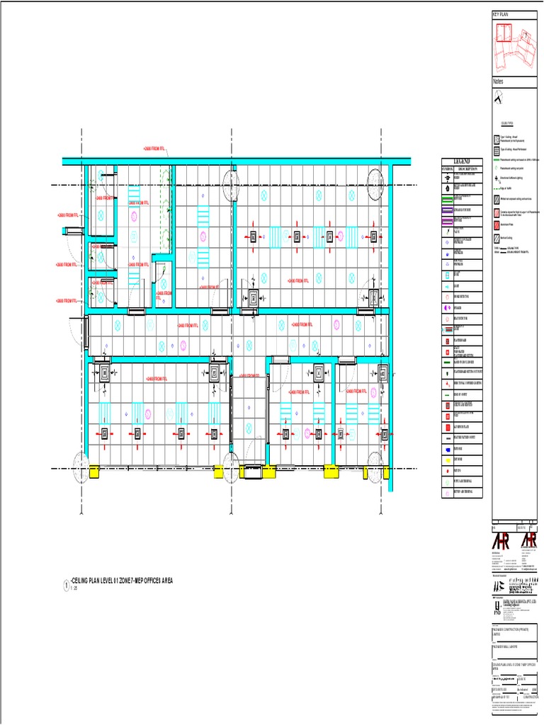 Ceiling Plan Level 01 Zone 7-Mep Offices Area PDF | PDF | Economic ...