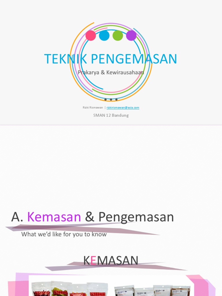Materi Teknik Pengemasan-PKWU - Rizki Rismawan PDF | PDF