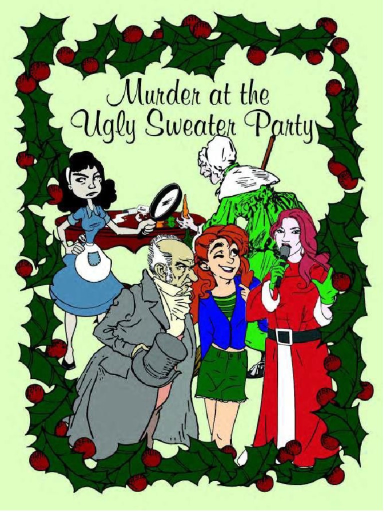 Murder at The Ugly Sweater Party A Murder Mystery Party Kit | PDF ...