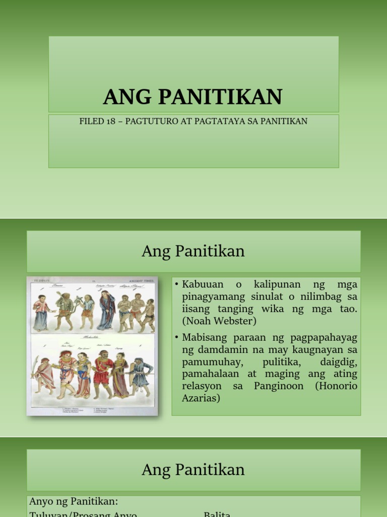 PANITIKAN | PDF