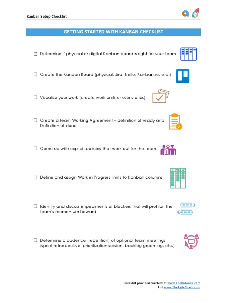 Kan Ban Setup Checklist | PDF