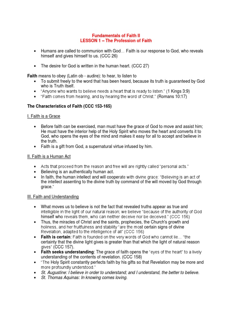 Understanding Christian Faith | PDF | God The Father | Faith